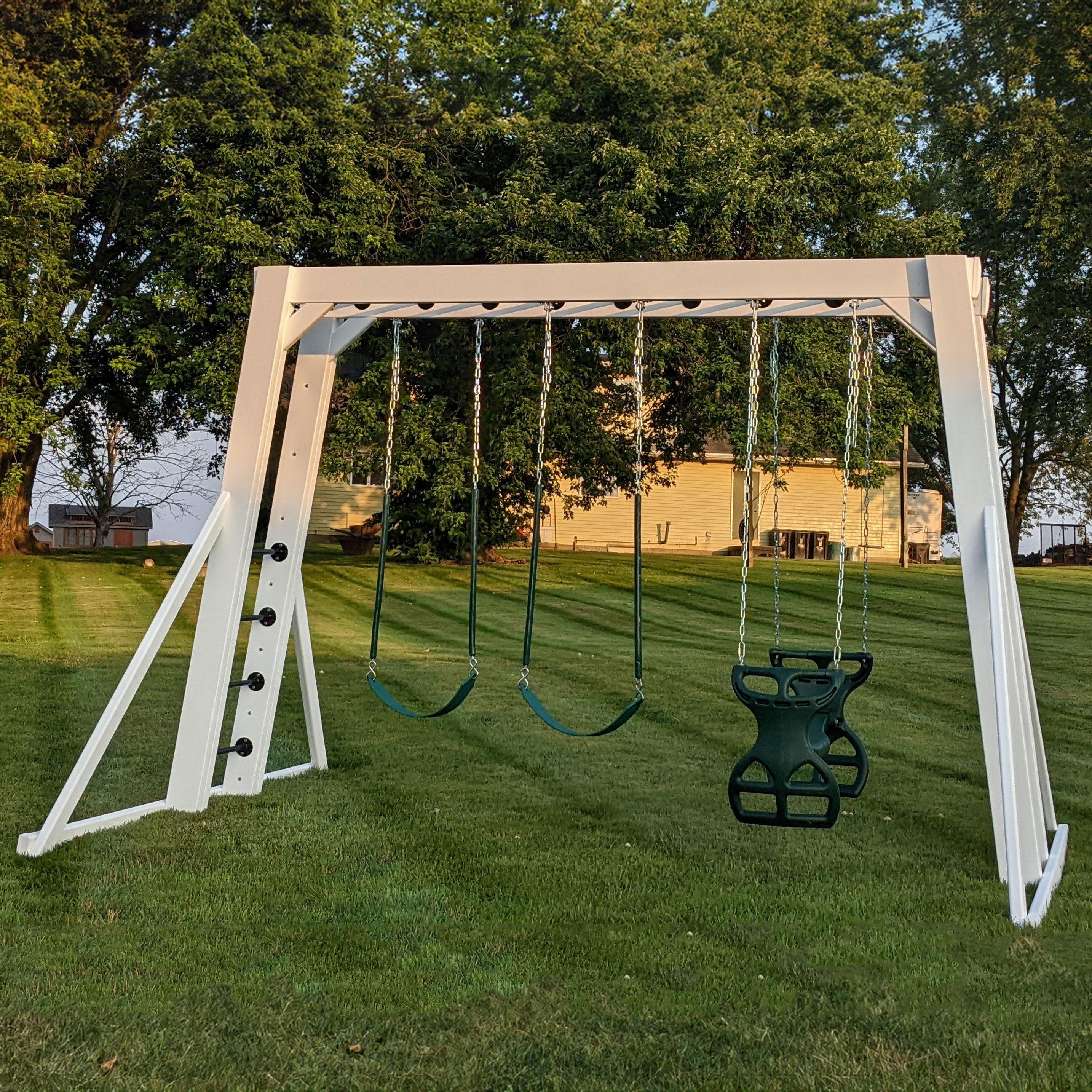 110 Monkey Bar A-Frame Amish Swing Set – Herron's Furniture